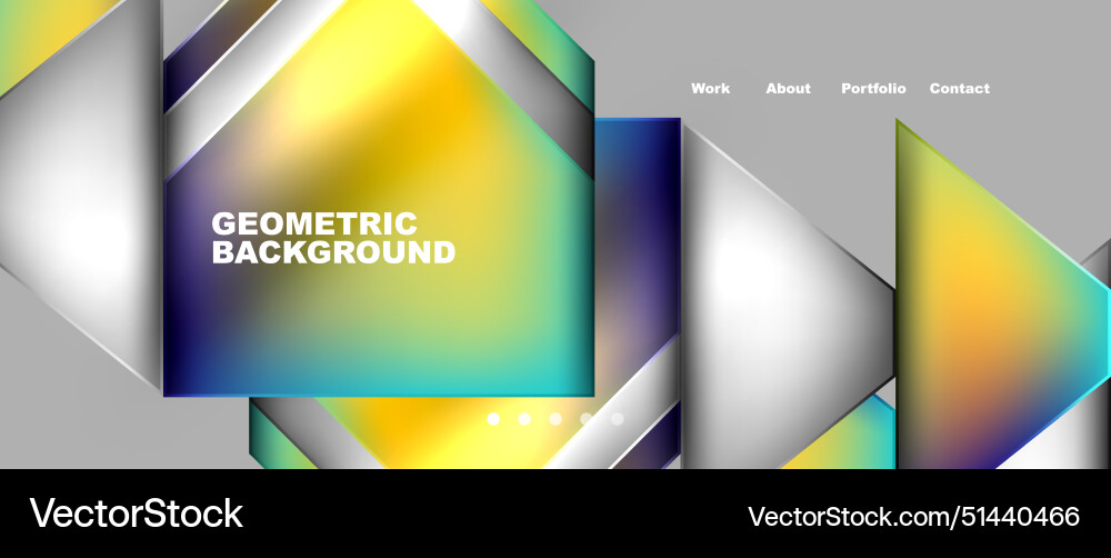 Flowing bright neon gradients geometric abstract Vector Image