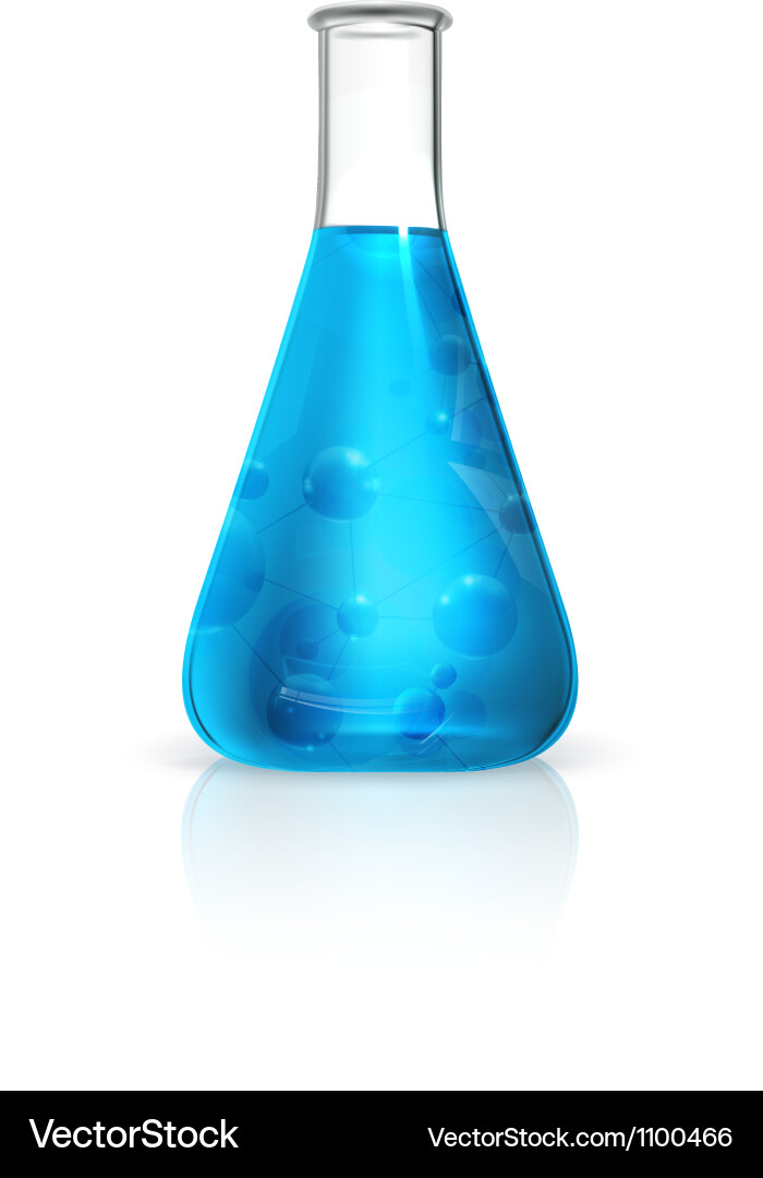 Laboratory flask Royalty Free Vector Image - VectorStock