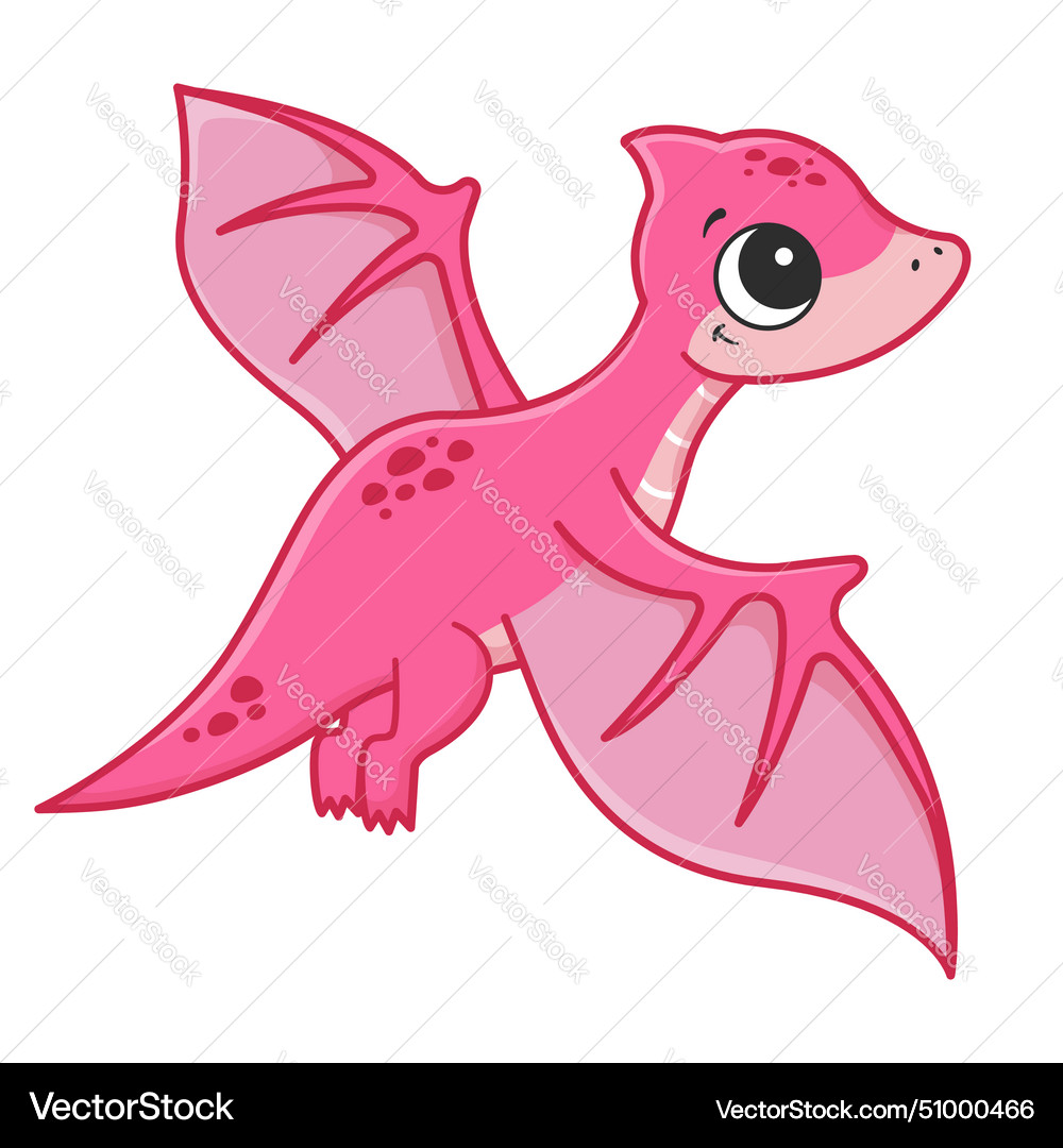 Little cute dinosaur for children Royalty Free Vector Image