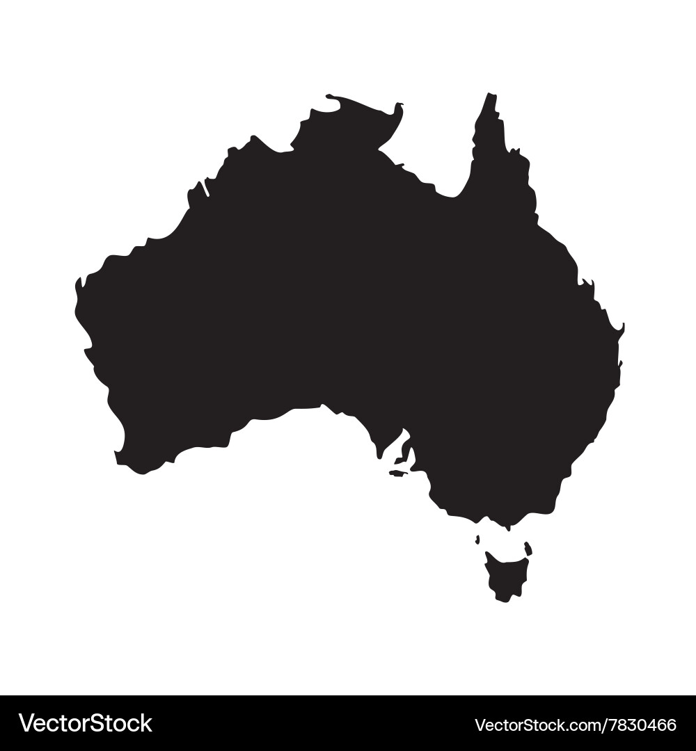 Map of australia Royalty Free Vector Image - VectorStock