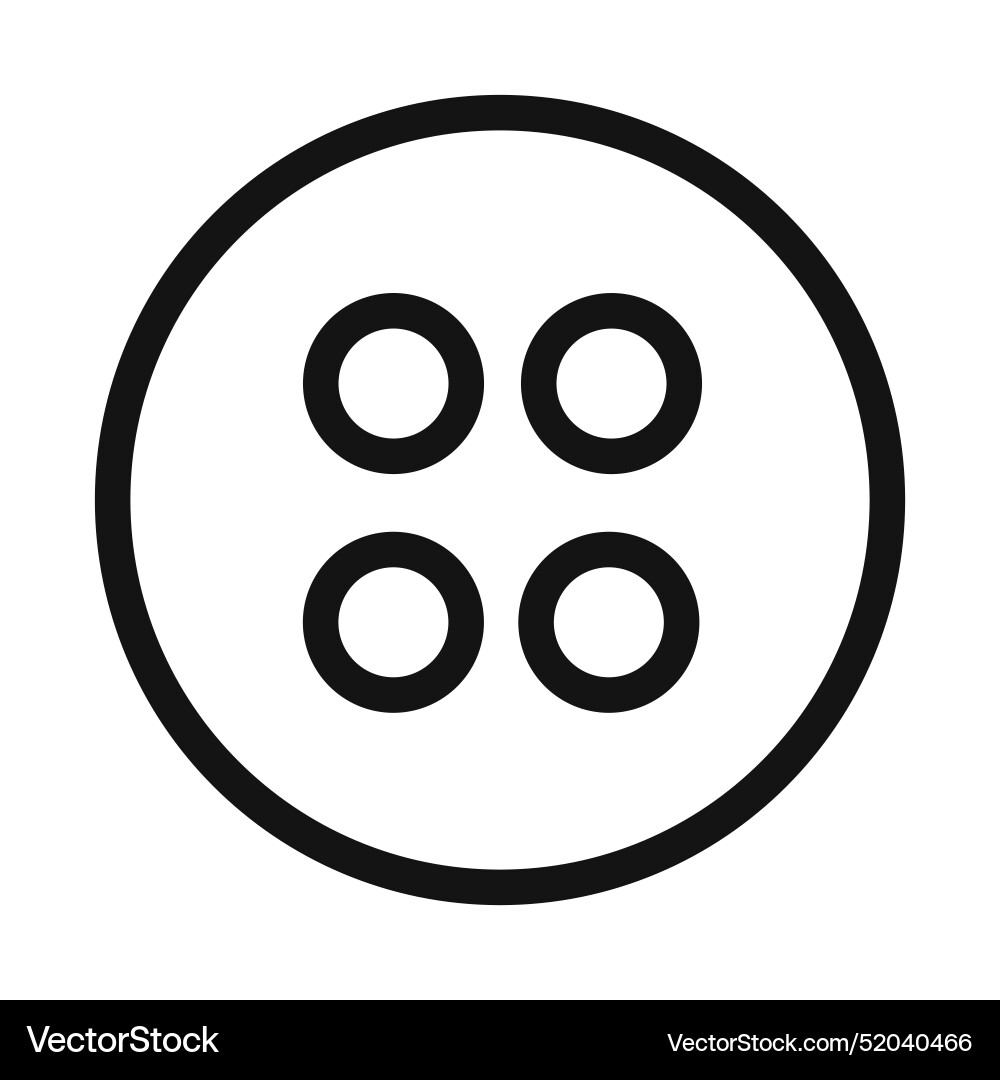 More button icon black and white sign Royalty Free Vector