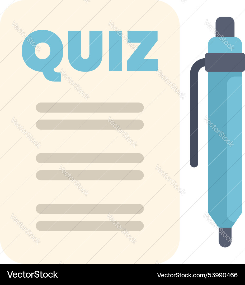Taking online quiz answering test questions Vector Image