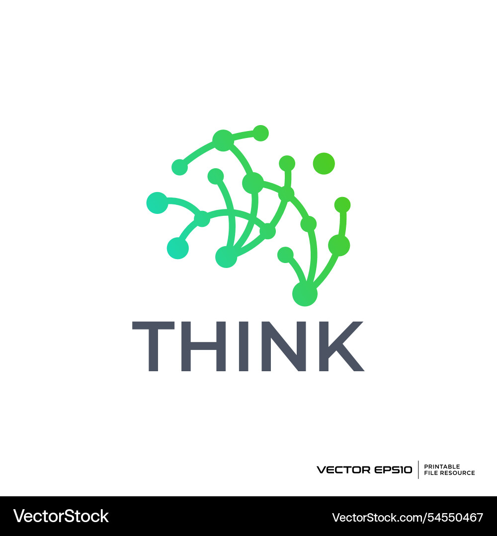 Abstract brain logo Royalty Free Vector Image - VectorStock