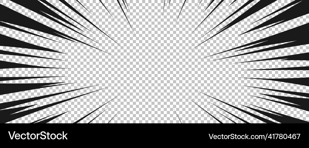 Black comic book transparent background Royalty Free Vector