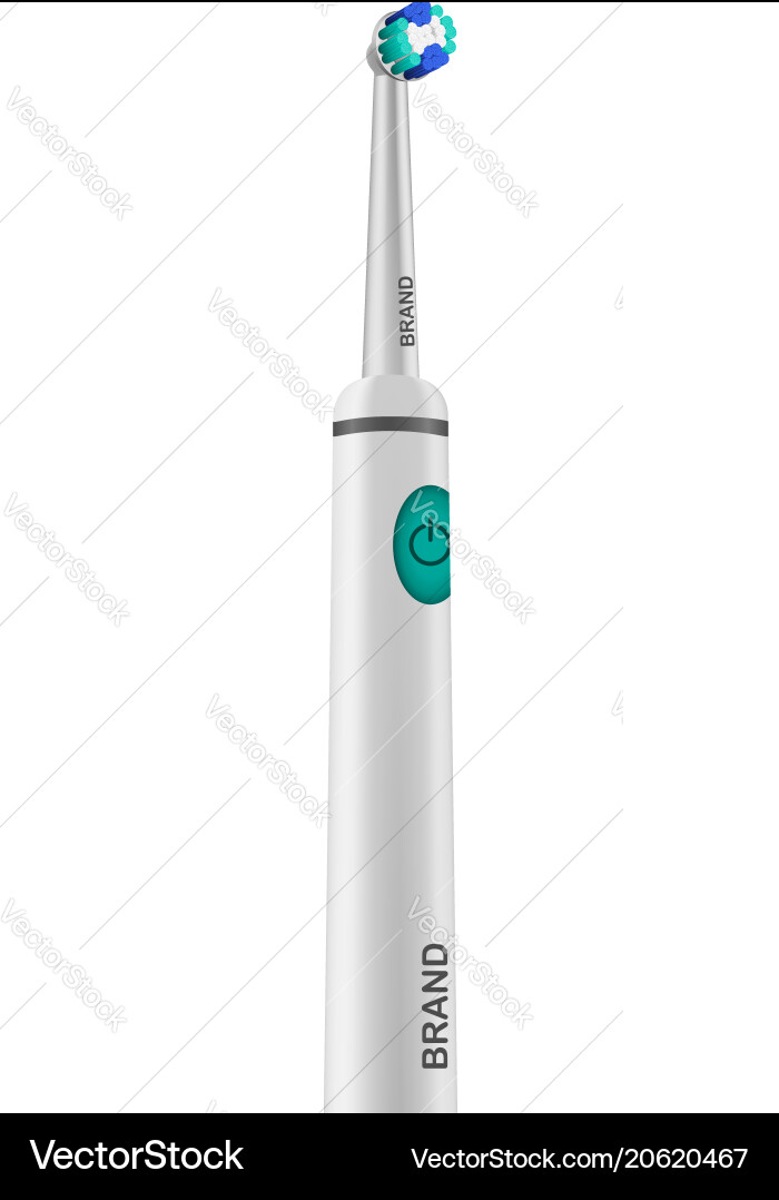 Electric toothbrush icon realistic style Vector Image