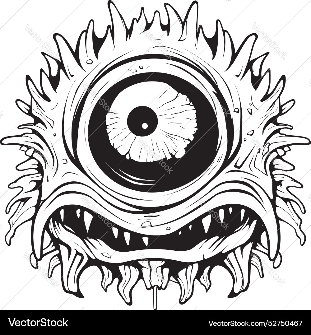 Enchanted entities coloring pages showcasing Vector Image