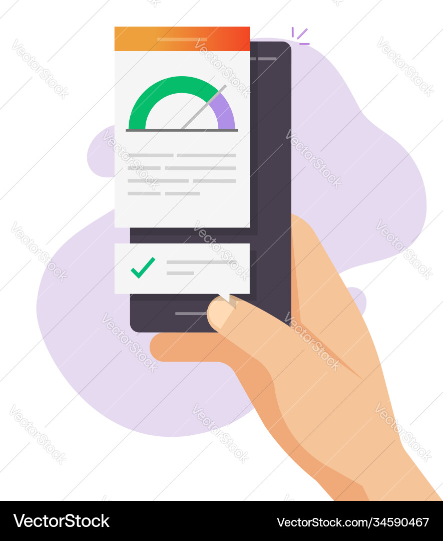 High loading time speed test performance online Vector Image