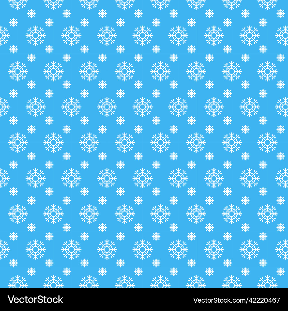 Pattern of abstract white snowflake Royalty Free Vector