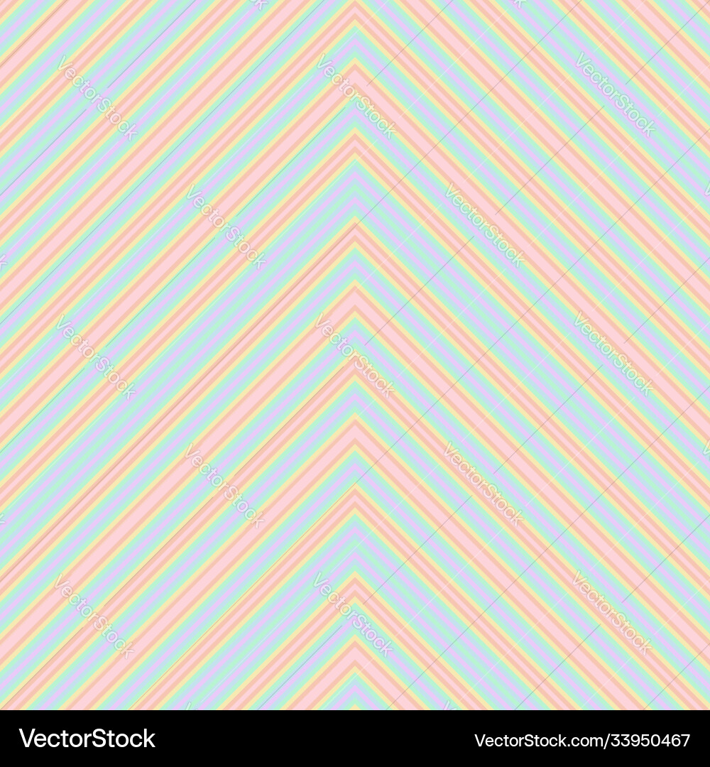Rainbow chevron diagonal stripes seamless pattern Vector Image