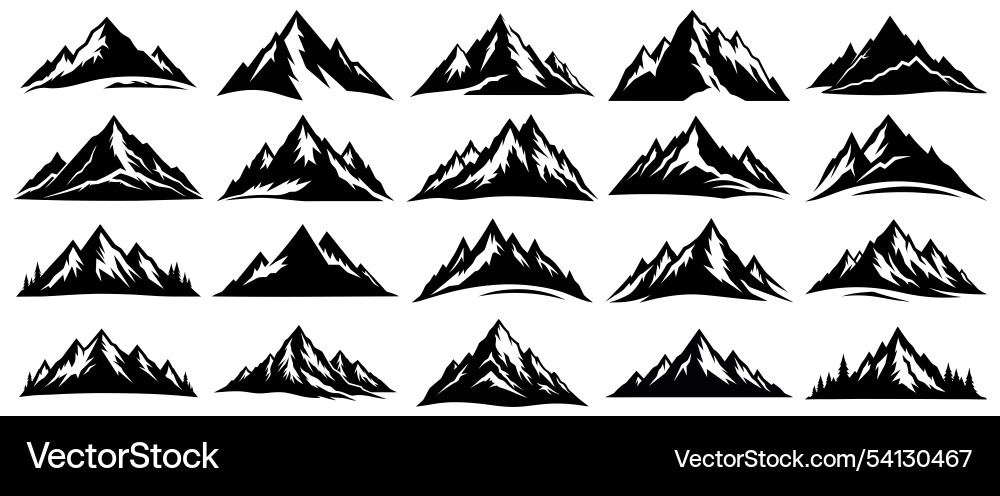 mountain range silhouette