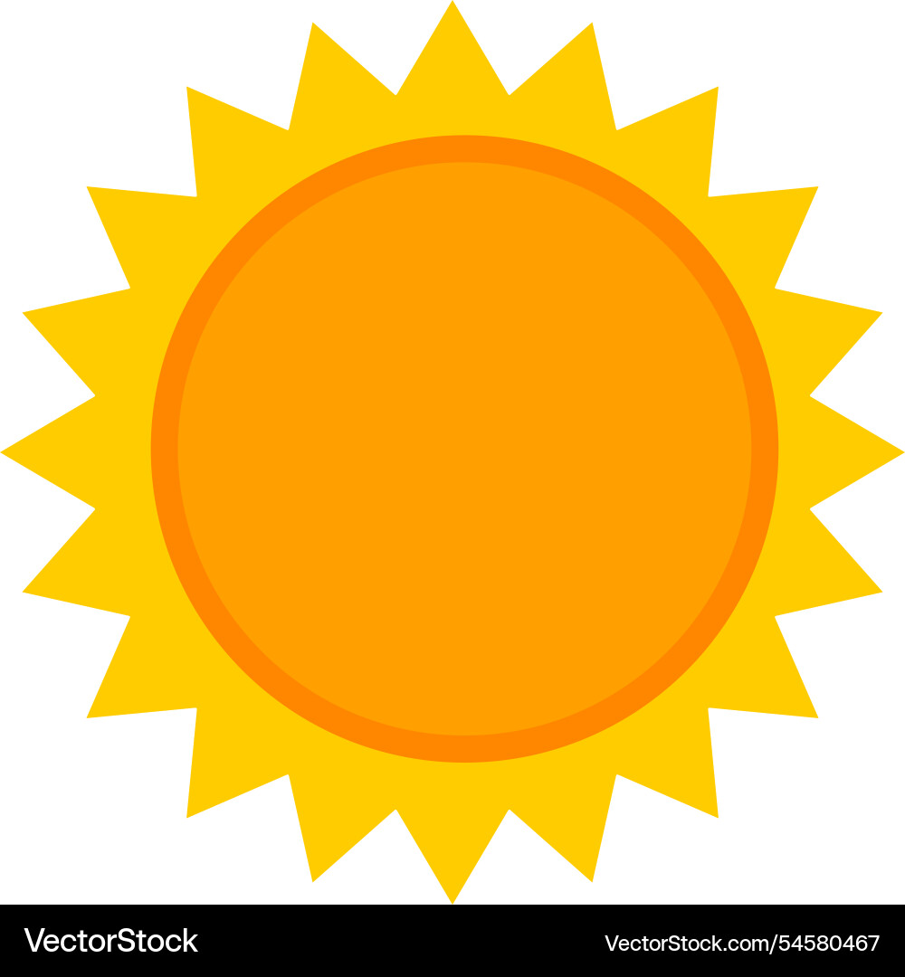 Sun sunshine Royalty Free Vector Image - VectorStock