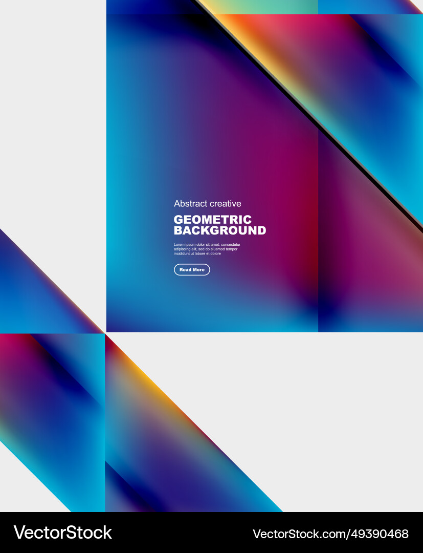 Gradient triangles abstract background Royalty Free Vector