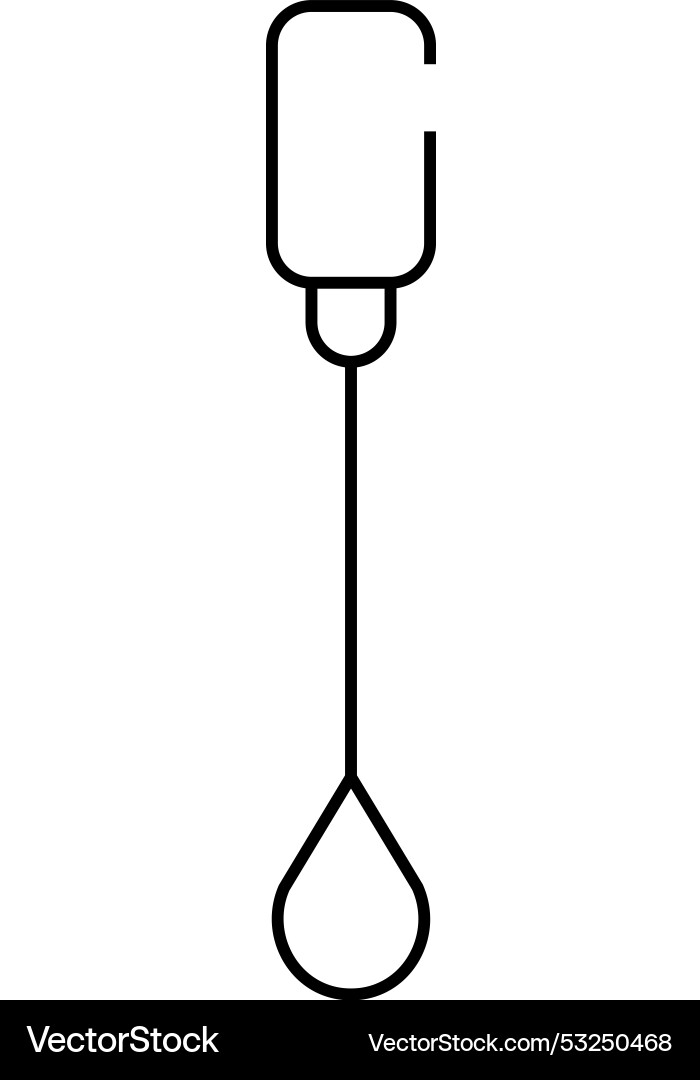 Pap smear tool line icon Royalty Free Vector Image