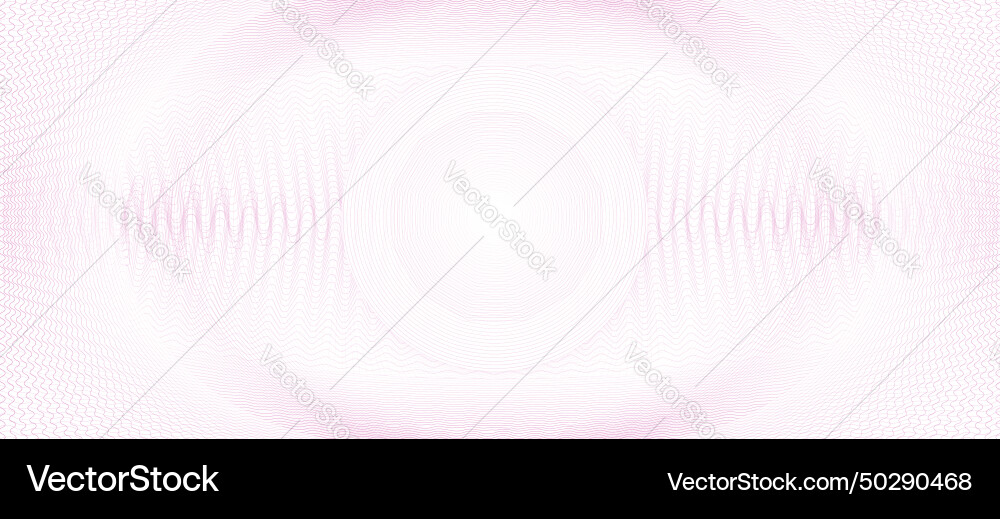 Pink cheque guilloche watermark or money pattern Vector Image