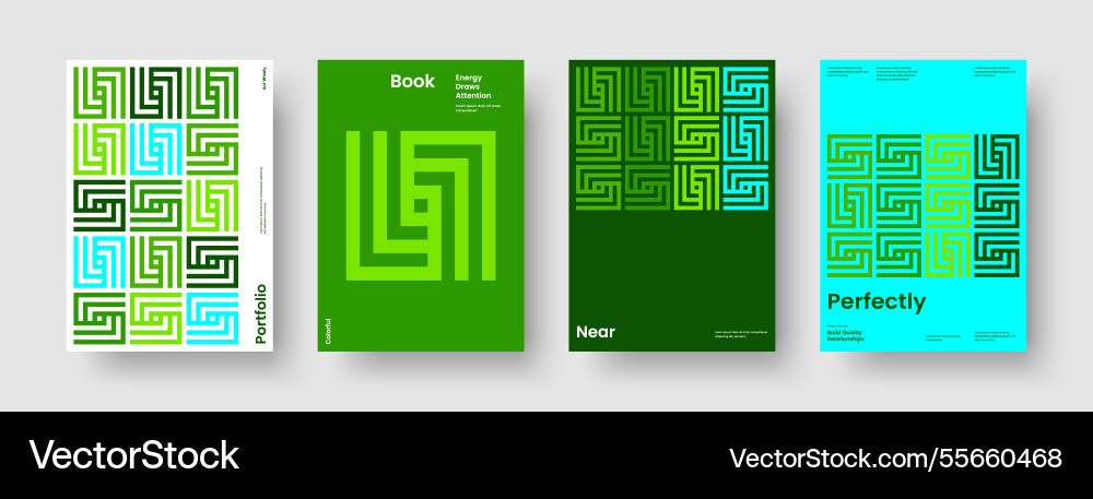 Template modern book cover layout Royalty Free Vector Image