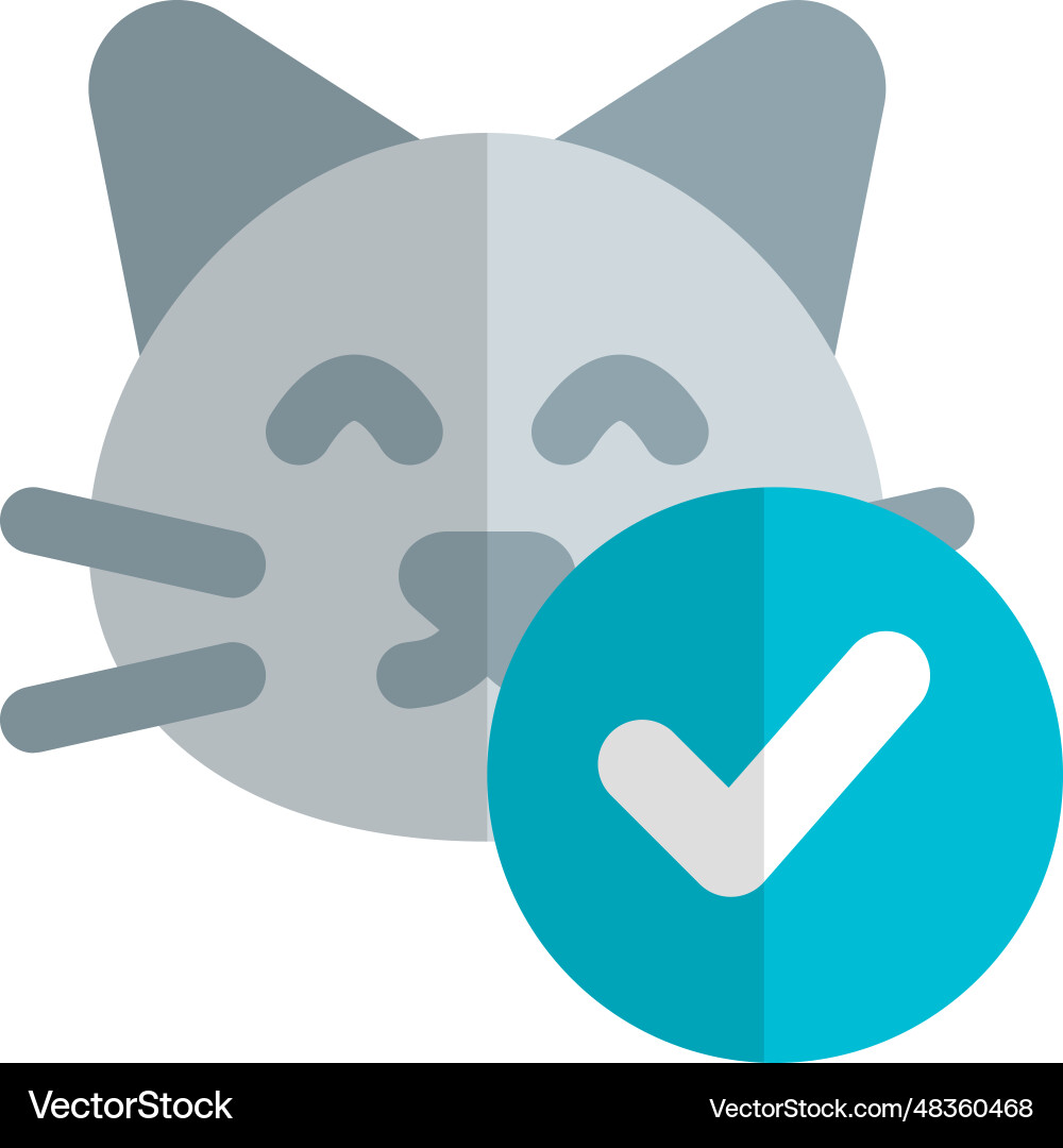 Verified and checked cats vaccination records Vector Image