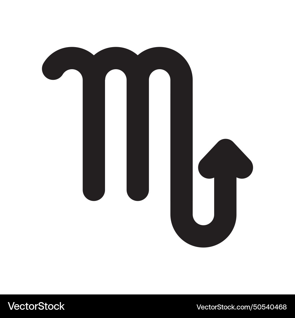 Zodiac symbol scorpion icon Royalty Free Vector Image