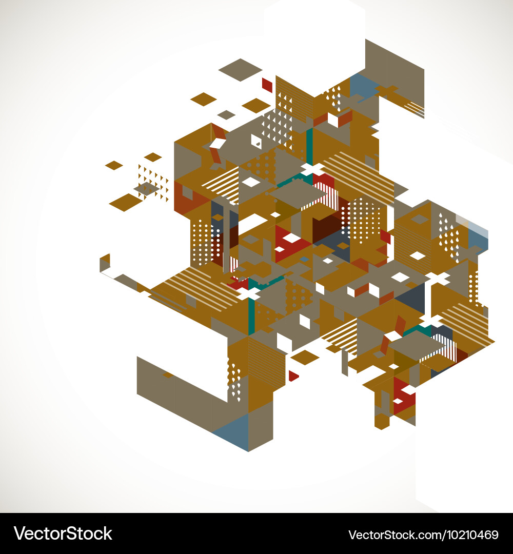 Abstract colorful and creative geometric template Vector Image