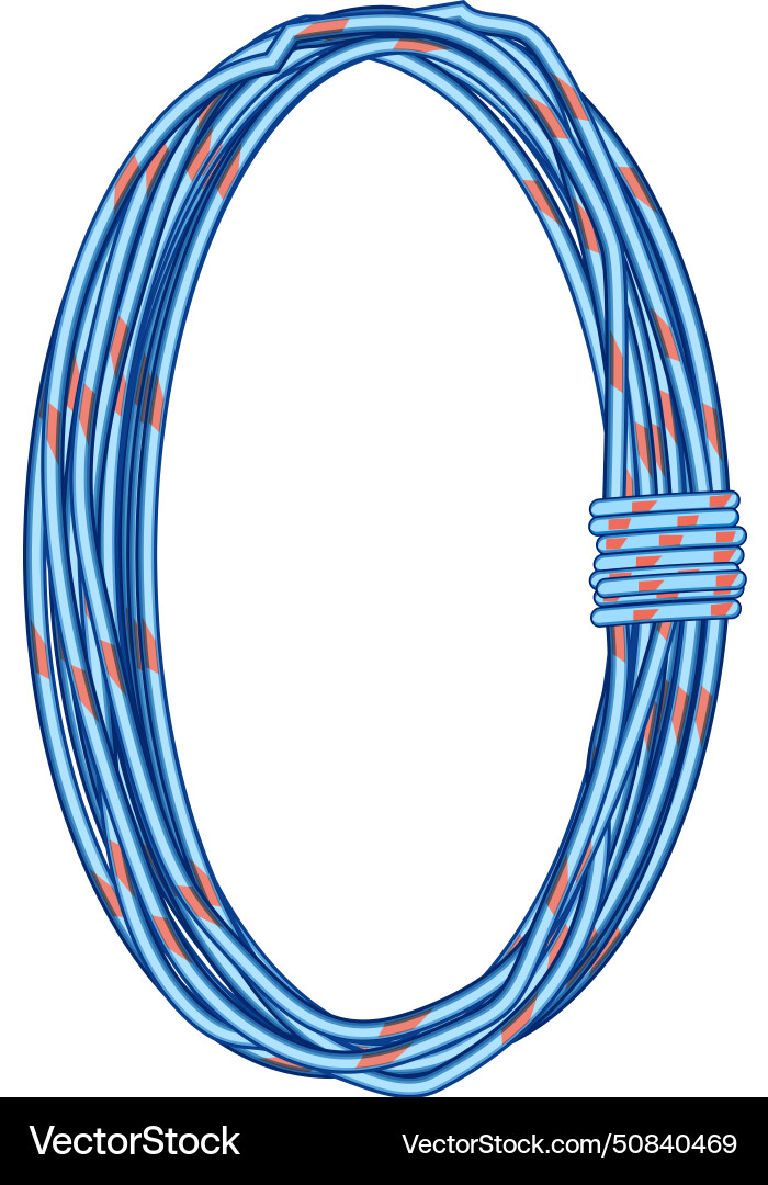 Border cord rope cartoon Royalty Free Vector Image