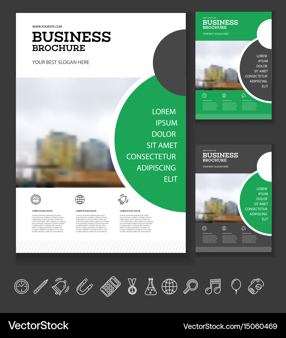 Brochure cover design Royalty Free Vector Image