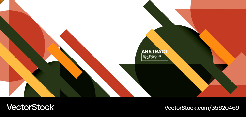 Clean minimal geometric abstract background Vector Image