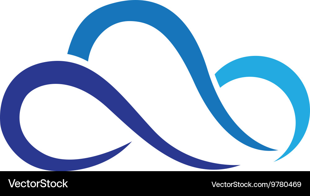 Cloud logo template Royalty Free Vector Image - VectorStock