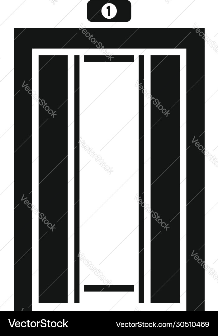 Lift elevator icon simple style Royalty Free Vector Image