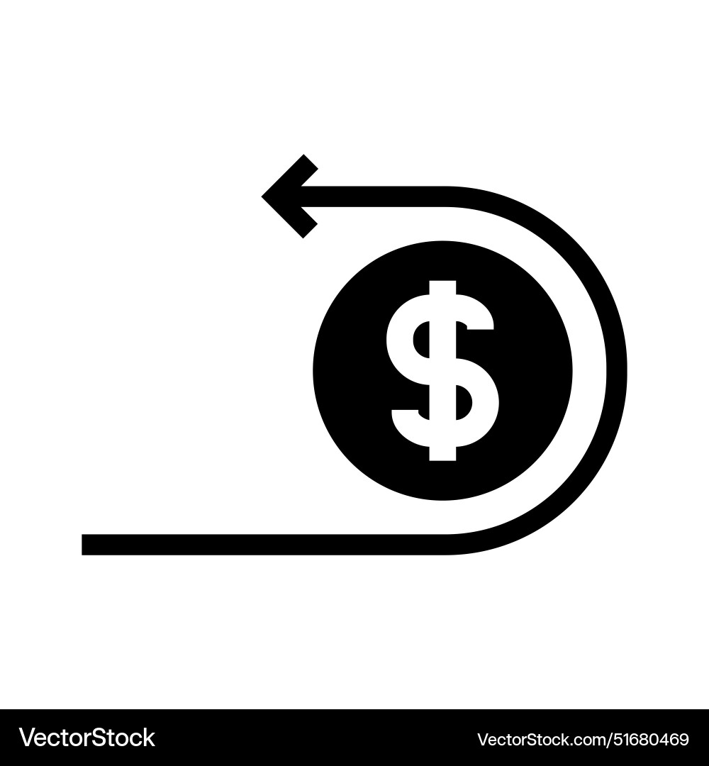 Money back icon Royalty Free Vector Image - VectorStock