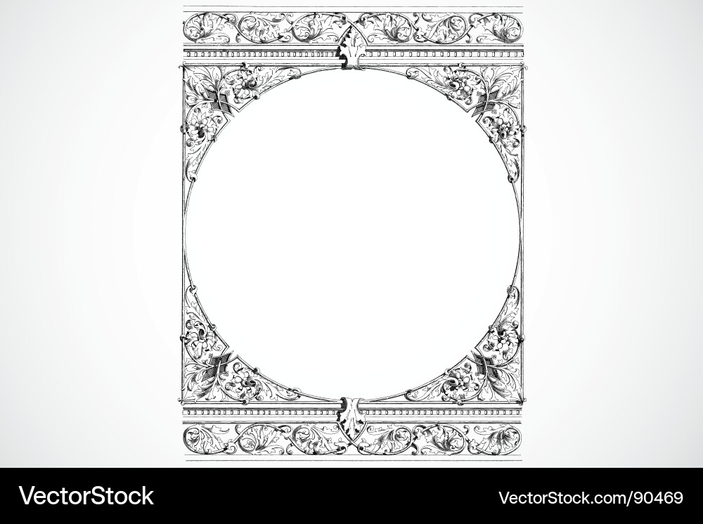 Pillar ornament Royalty Free Vector Image - VectorStock