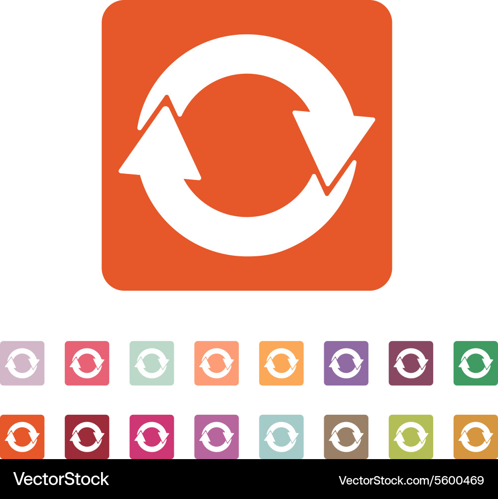 Recycling icon eco and ecological cycle Royalty Free Vector