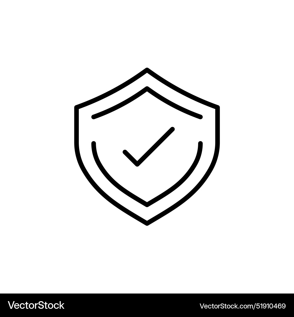 Security shield check icon ideal for protection Vector Image