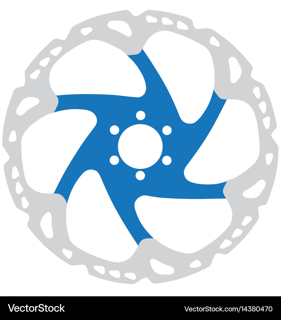 Bicycle disk rotor Royalty Free Vector Image - VectorStock