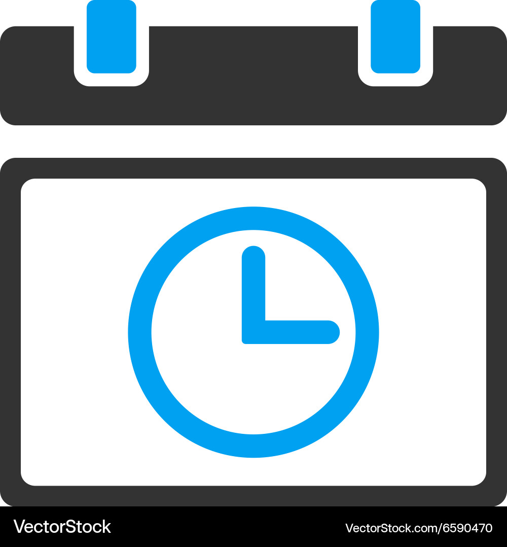 Datum Zeit Icon Lizenzfreies Vektorbild - VectorStock