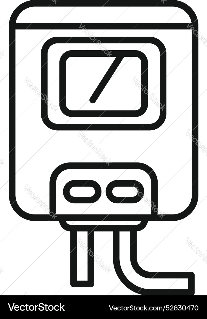 Electric meter measuring power consumption Vector Image