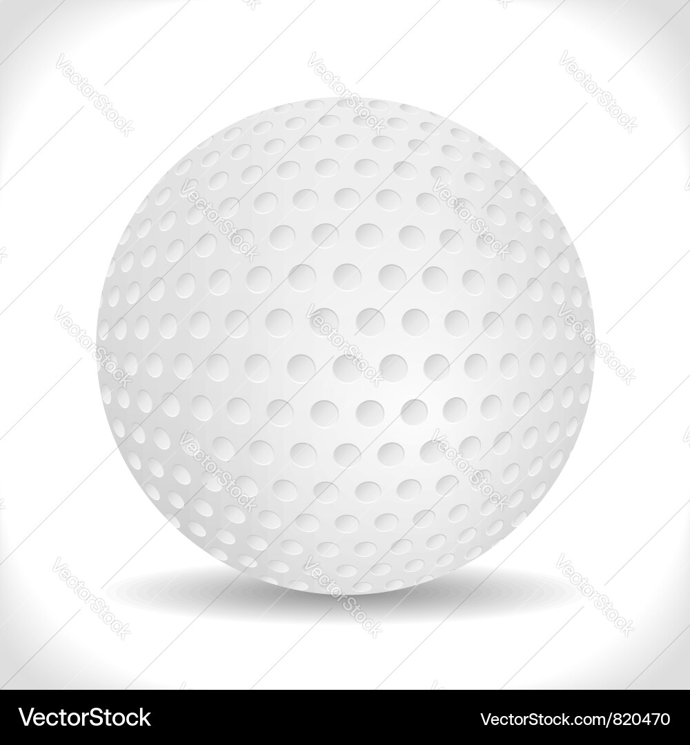 Golf ball Royalty Free Vector Image - VectorStock