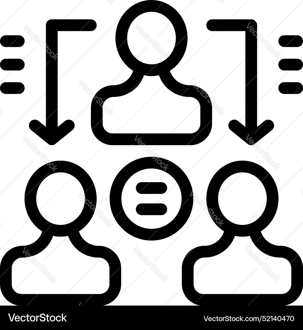 Manager delegating tasks to employees business Vector Image
