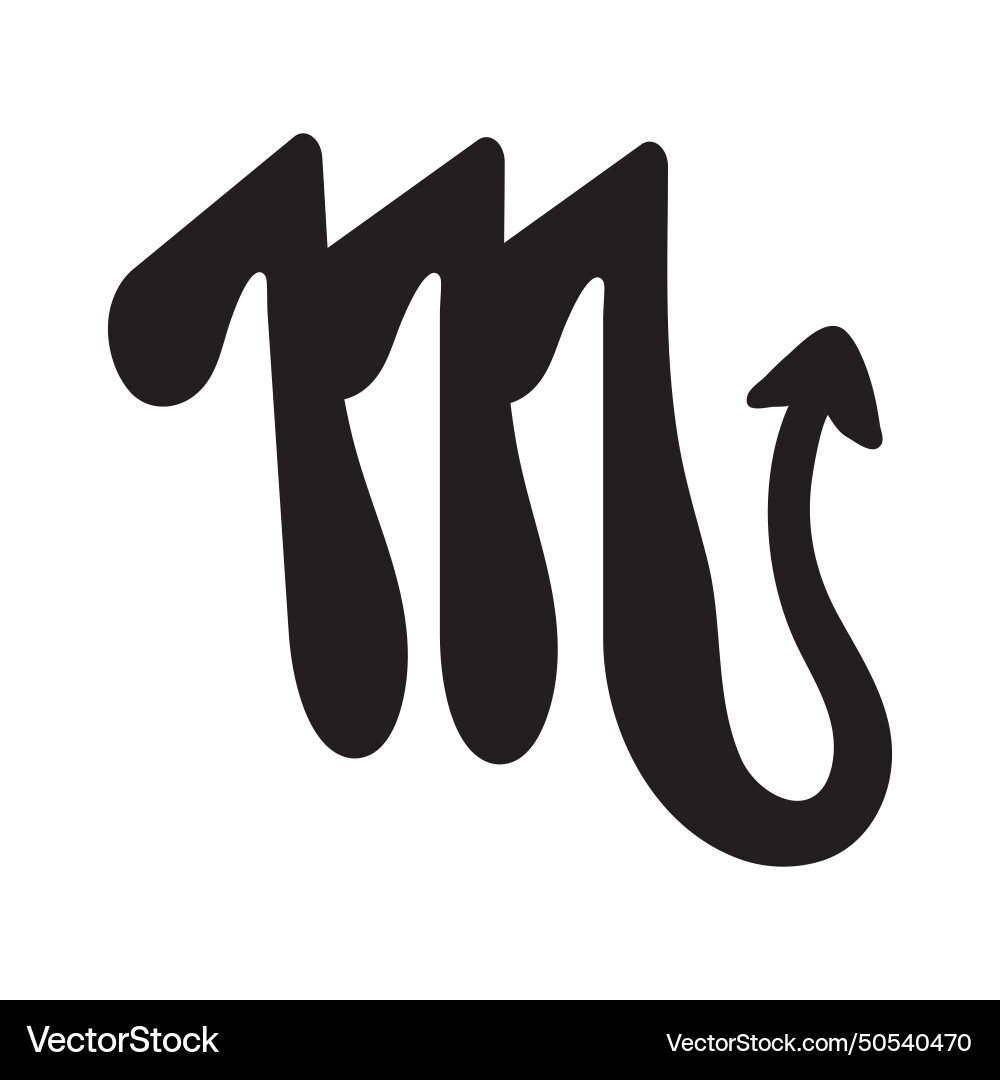 Zodiac symbol scorpion icon Royalty Free Vector Image