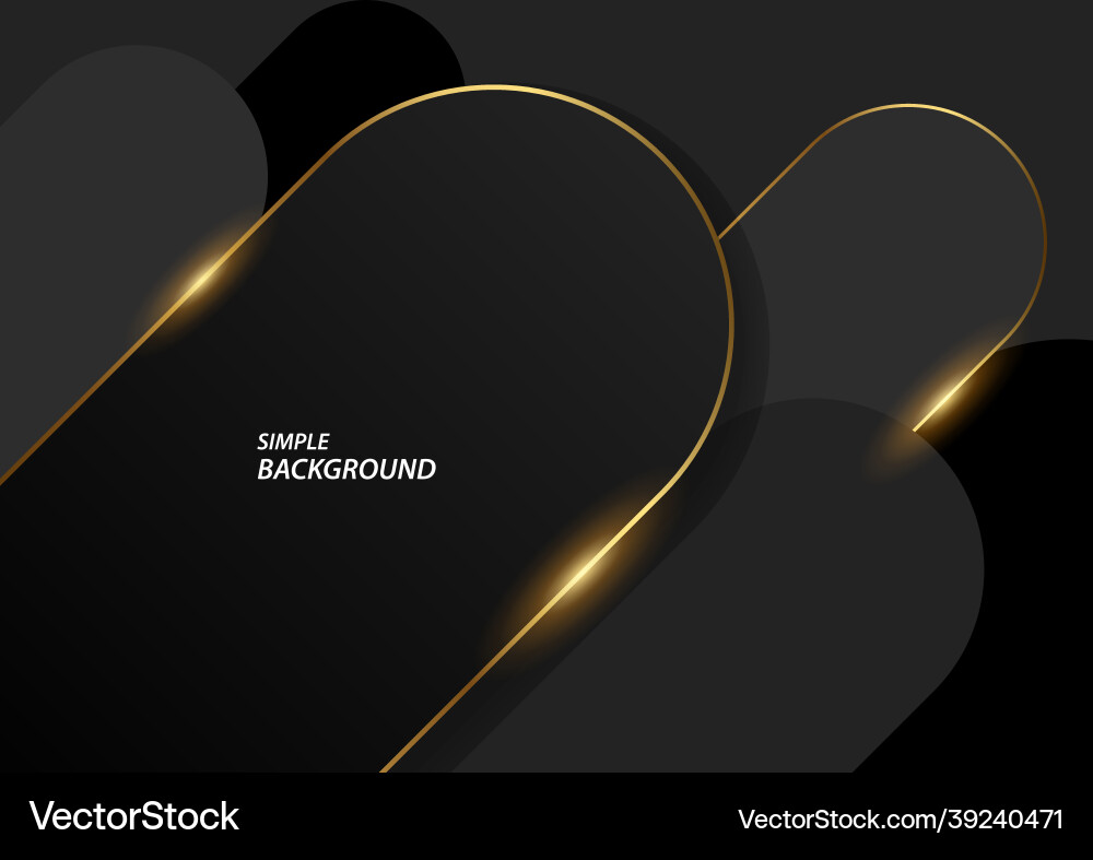 Dark and gold line background Royalty Free Vector Image