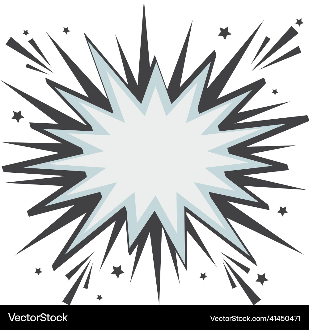 Explosion pop art style Royalty Free Vector Image