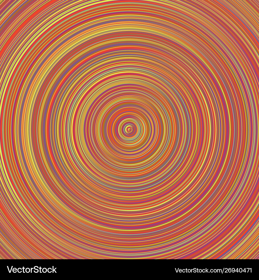 Geometrical gradient multicolor concentric circle Vector Image