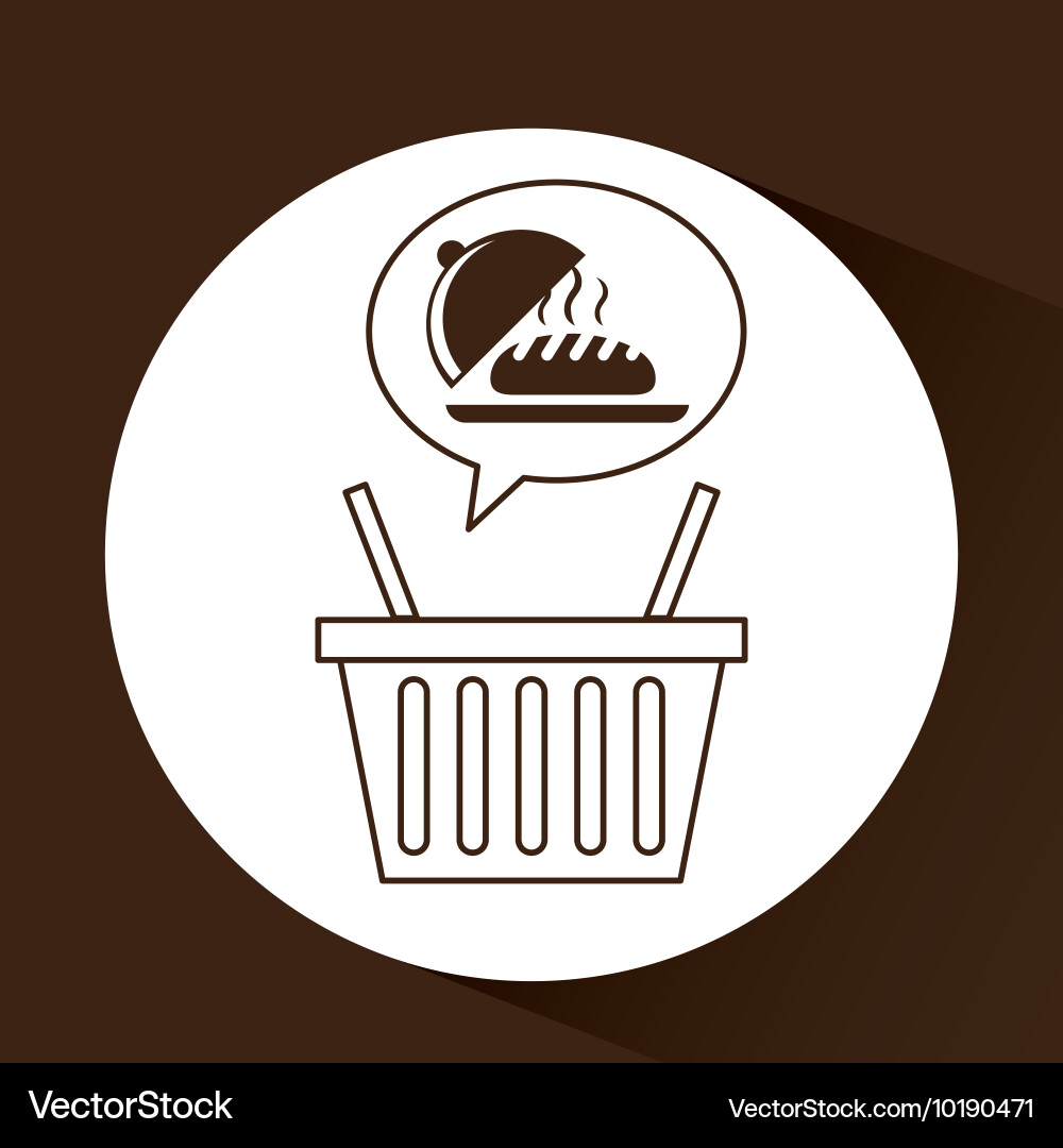 Hot bread basket Royalty Free Vector Image - VectorStock