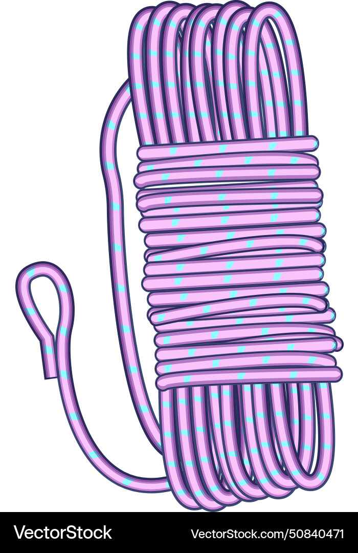 Knot cord rope cartoon Royalty Free Vector Image