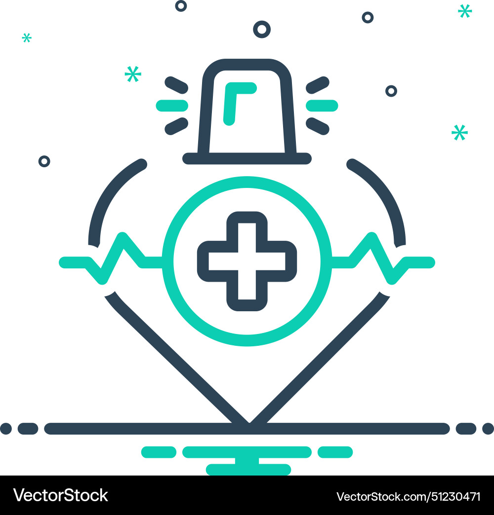 Medical alert Royalty Free Vector Image - VectorStock
