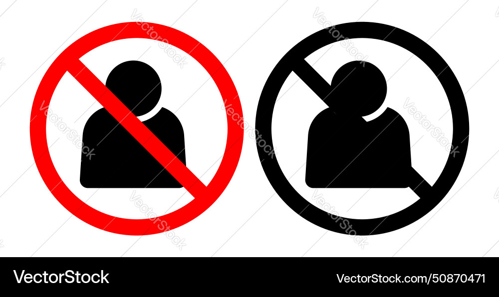 No account sign delete or cancel social media Vector Image