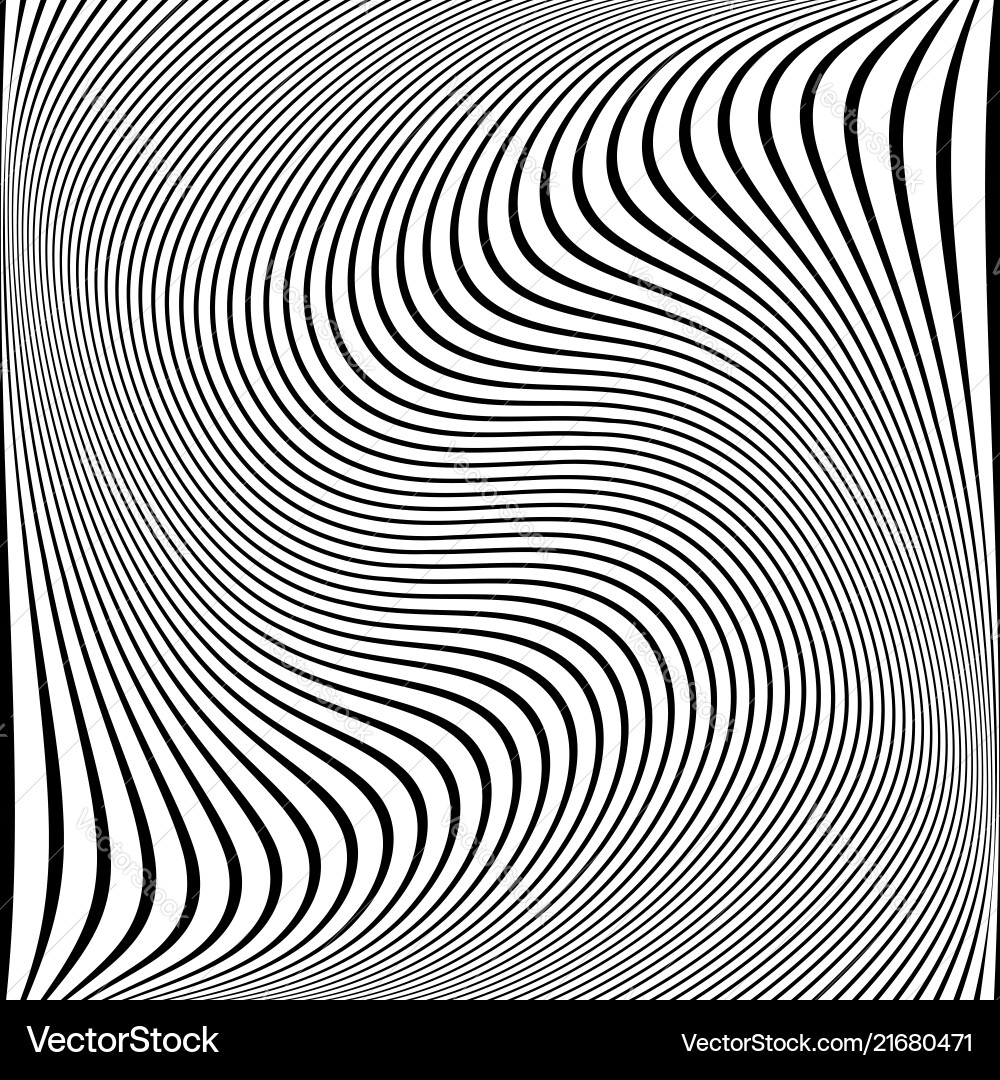 Wavy Optical Texture Royalty Free Vector Image