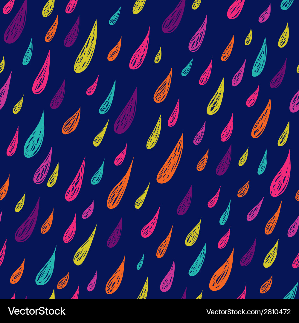 Abstract colorful drops seamless pattern Vector Image