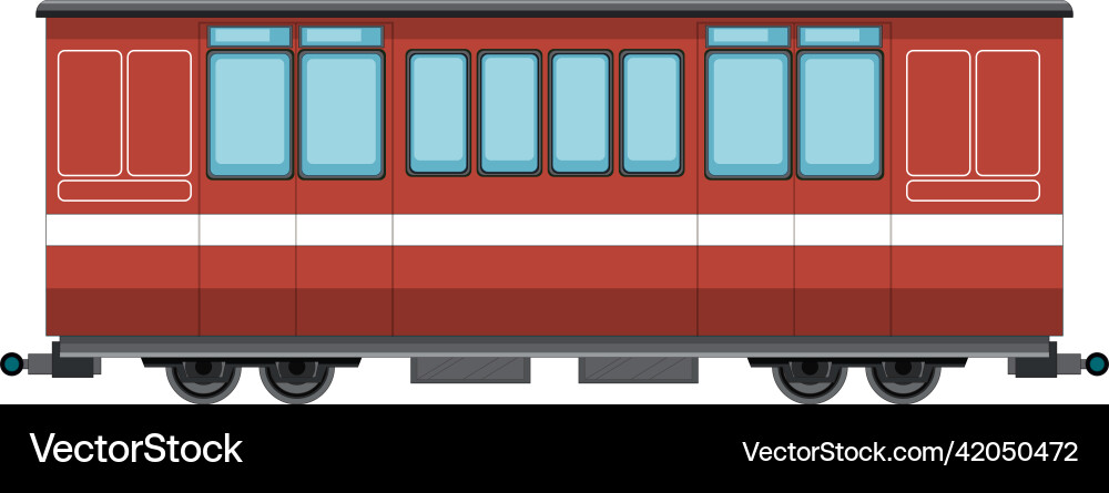 Cargo container of freight train on white Vector Image