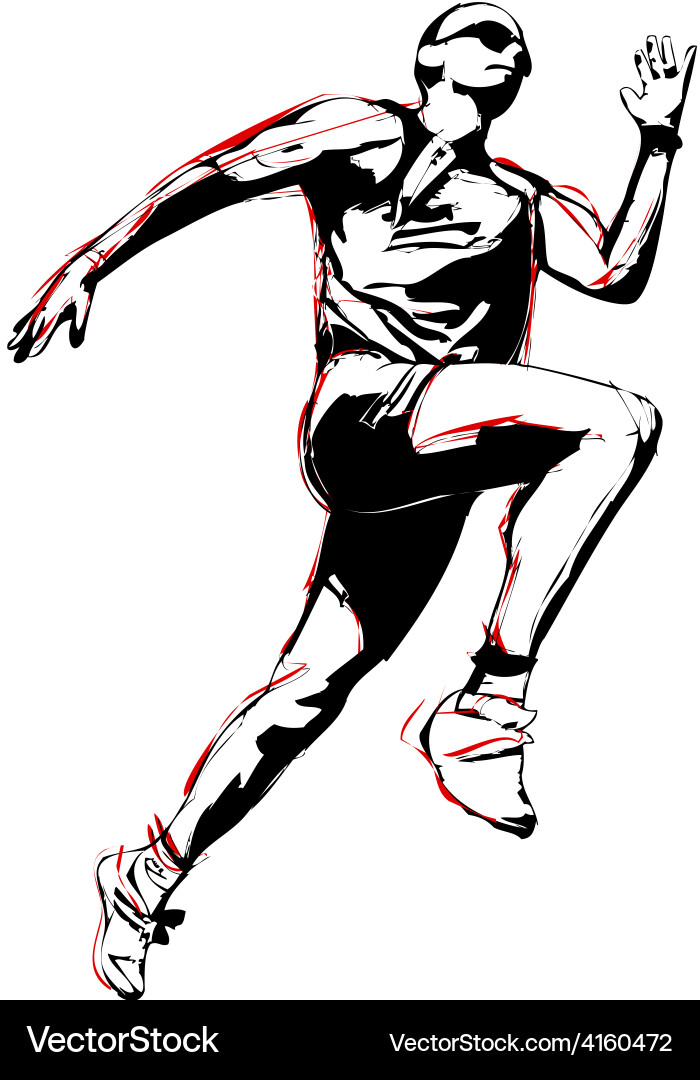Dynamic Runner Royalty Free Vector Image - VectorStock