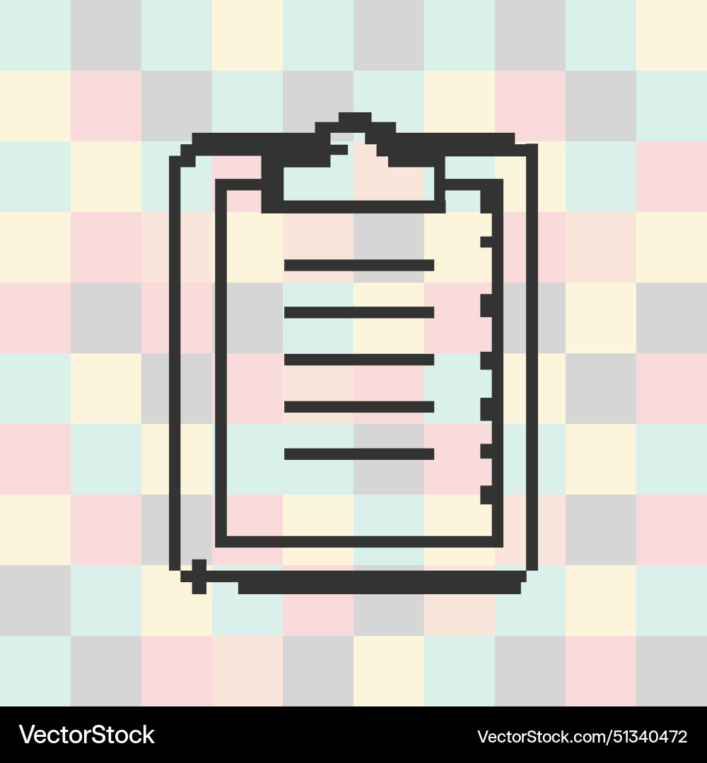 Pixel icon speech bubbles square background Vector Image