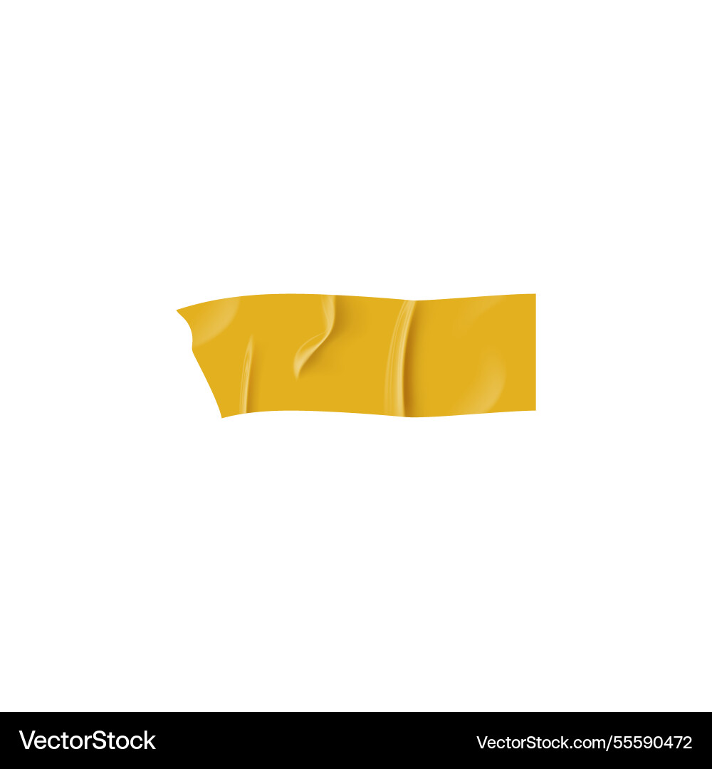 Yellow Sticky Tape Icon Royalty Free Vector Image